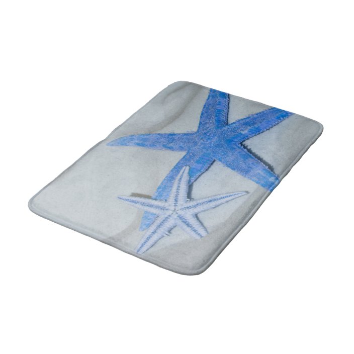 Starfish In Sand Bath Mat | Zazzle.com