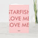 Starfish Loves You Valentine's Day Card | Zazzle