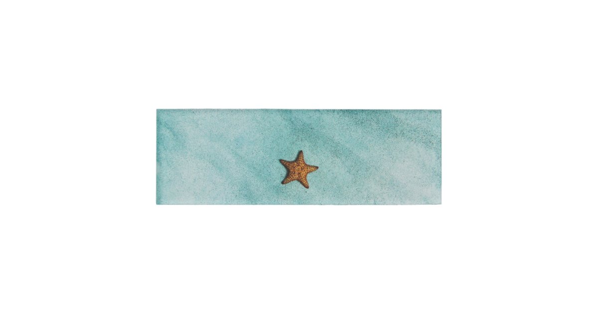 Starfish Name Tag | Zazzle