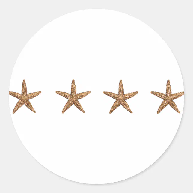 Starfish - Northern Sea Star Classic Round Sticker | Zazzle