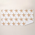 Starfish Painting Coastal Bath Towel Set | Zazzle