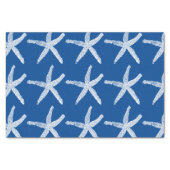 Starfish Pattern Beach Nautical Coastal Navy Blue Tissue Paper | Zazzle
