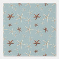 Starfish Pattern Dusty Slate Blue Wallpaper | Zazzle