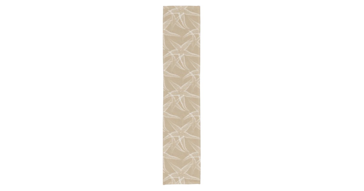 Starfish Sand Beach Table Runner | Zazzle