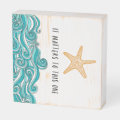 Starfish Story It Matters to This One Wooden Box Sign | Zazzle