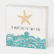 Starfish Story It Matters to This One Wooden Box Sign | Zazzle