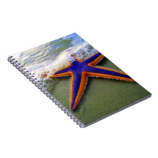 Starfish Tropical Sandy Beach Sea Wave Notebook | Zazzle