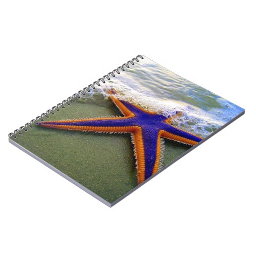 Starfish Tropical Sandy Beach Sea Wave Notebook | Zazzle