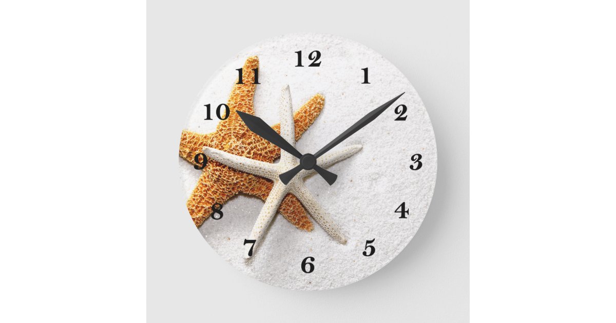 Starfish Wall Clock | Zazzle