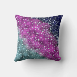 Starlit Night Throw Pillow | Zazzle