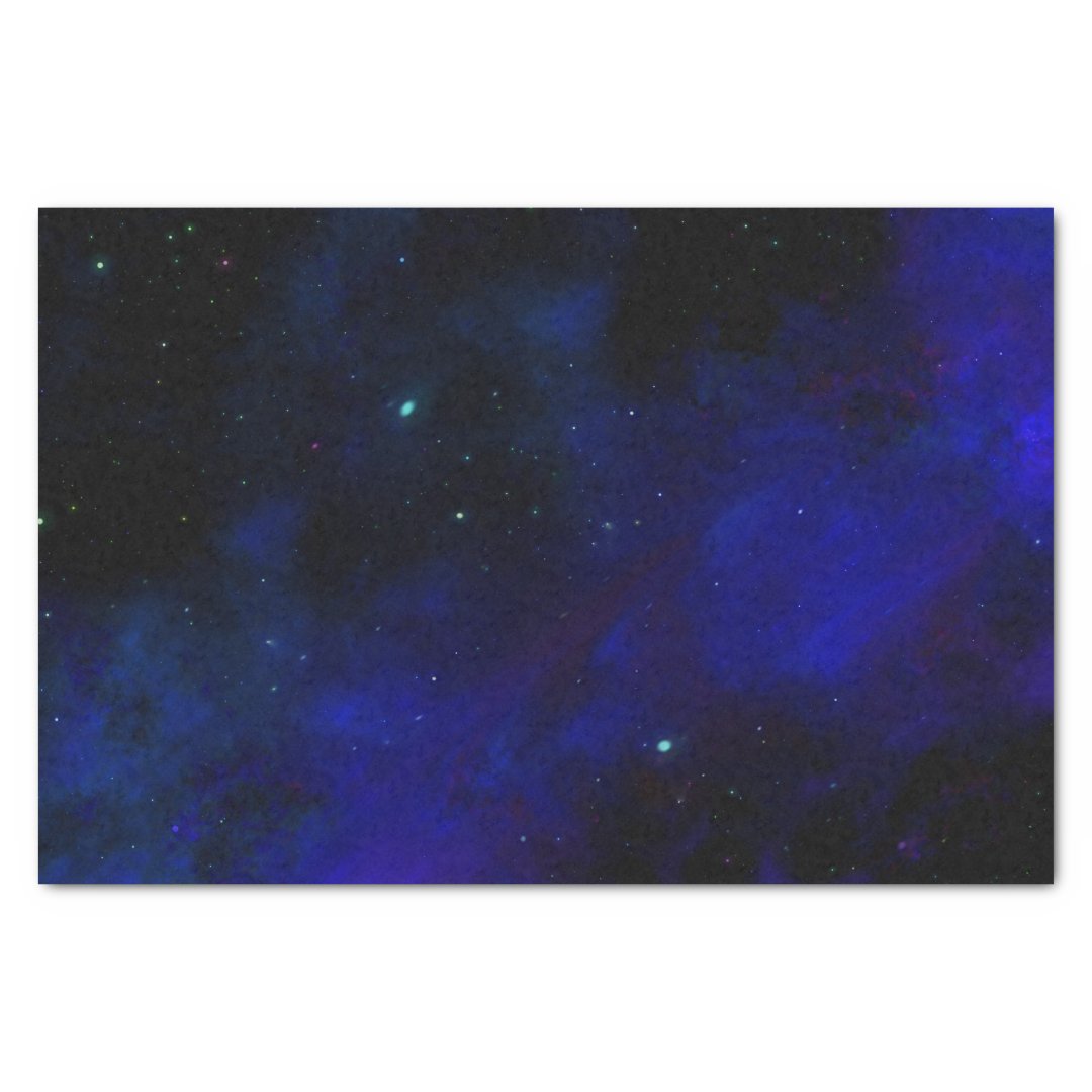 Starry Midnight Blue Sky Tissue Paper | Zazzle