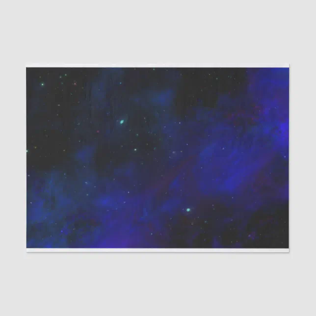 Starry Midnight Blue Sky Tissue Paper | Zazzle