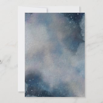 Starry Moonlit Night Monogram Wedding Invitation | Zazzle