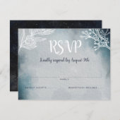 Starry Moonlit Night Monogram Wedding RSVP | Zazzle