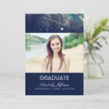 Starry Night and Shooting Star Photo Graduation Invitation | Zazzle