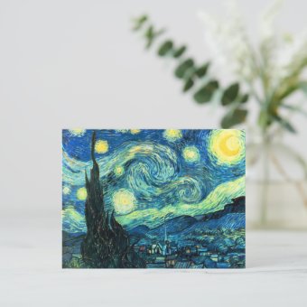 Starry Night art Postcard | Zazzle