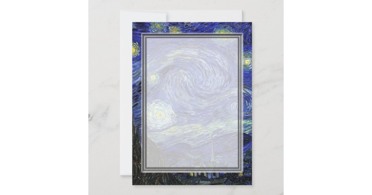 Starry Night, blank invitations. Invitation | Zazzle