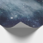 Starry Night Blue Sky Stars Lovers Universe Wrapping Paper | Zazzle