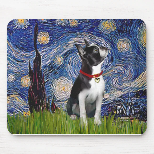 Starry Night - Boston T (2rc) Mouse Pad | Zazzle