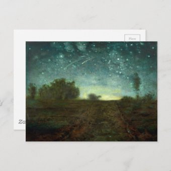 Starry Night by Jean-François Millet (ca. 1850–65) Postcard | Zazzle