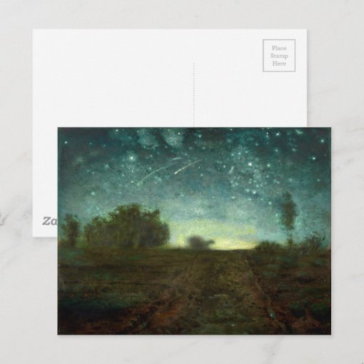 Starry Night by Jean-François Millet (ca. 1850–65) Postcard | Zazzle