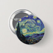 Starry Night by van Gogh Button | Zazzle