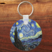 Starry Night By Vincent Van Gogh 1889 Keychain | Zazzle