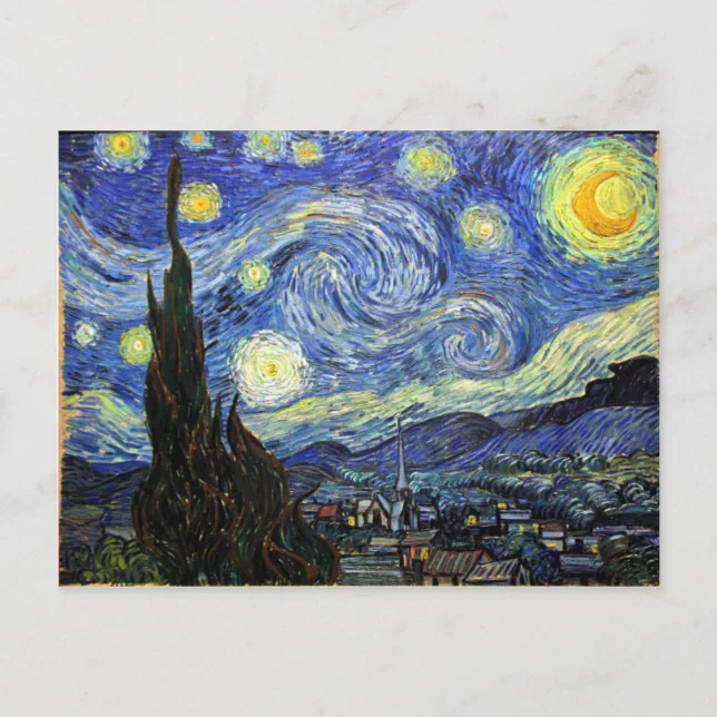 Starry Night By Vincent Van Gogh 1889 Postcard | Zazzle