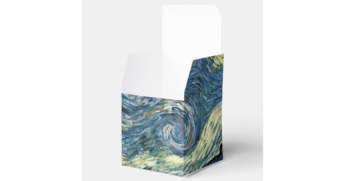 Starry Night by Vincent van Gogh. Famous art Favor Boxes | Zazzle