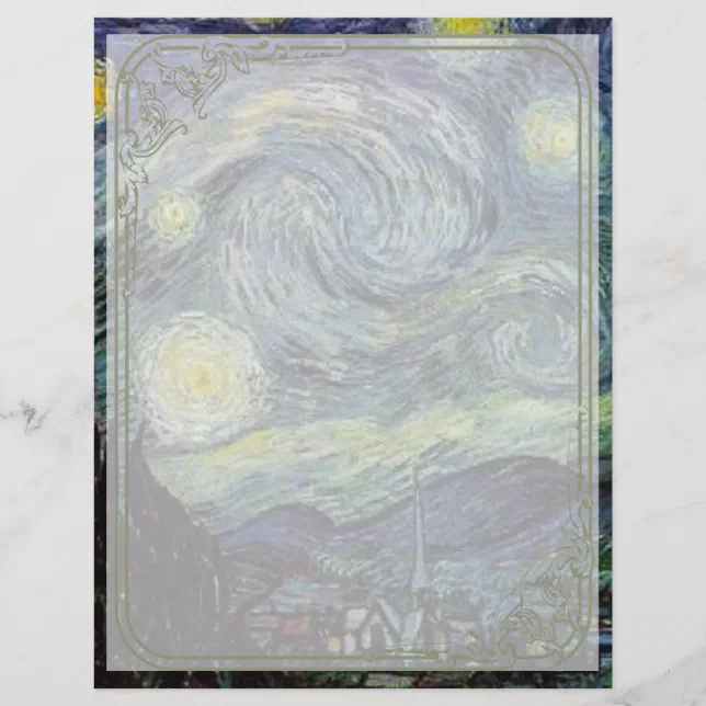 Starry Night by Vincent van Gogh. Flyer | Zazzle