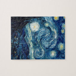 Starry Night By Vincent Van Gogh Jigsaw Puzzle | Zazzle