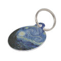 Starry Night by Vincent Van Gogh Pet ID Tag | Zazzle