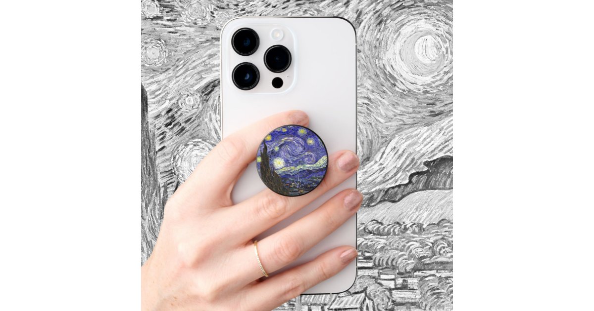Starry Night by Vincent van Gogh PopSocket | Zazzle