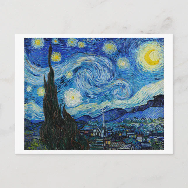 Starry Night by Vincent Van Gogh Postcard | Zazzle