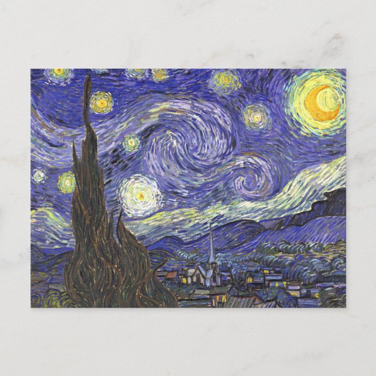 Starry Night by Vincent van Gogh Postcard | Zazzle