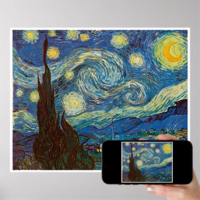 Starry Night by Vincent van Gogh Poster | Zazzle