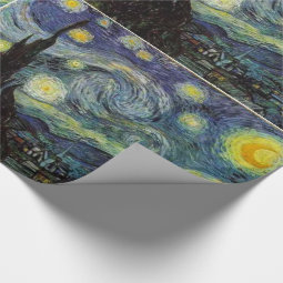 Starry Night by Vincent van Gogh. Wrapping Paper | Zazzle