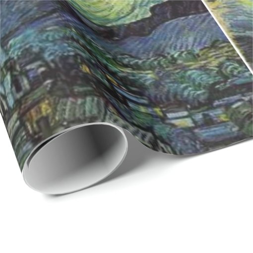 Starry Night by Vincent van Gogh. Wrapping Paper | Zazzle