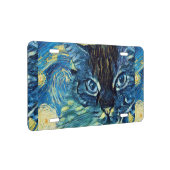 Starry Night Cat License Plate | Zazzle