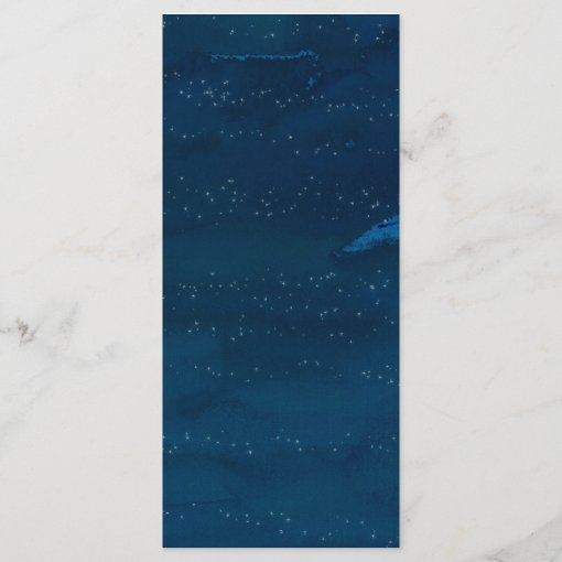 Starry Night Christmas Dinner Menu Card | Zazzle