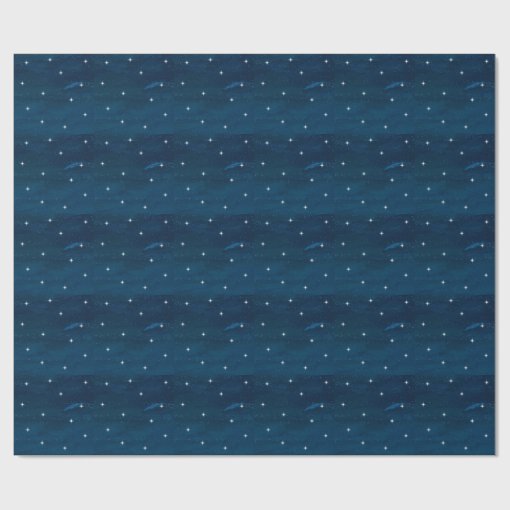 Starry Night Christmas Wrapping Paper | Zazzle