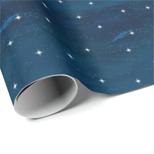 Starry Night Christmas Wrapping Paper | Zazzle.com