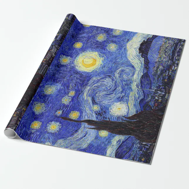 Starry Night Inspired Van Gogh Classic Products Wrapping Paper | Zazzle