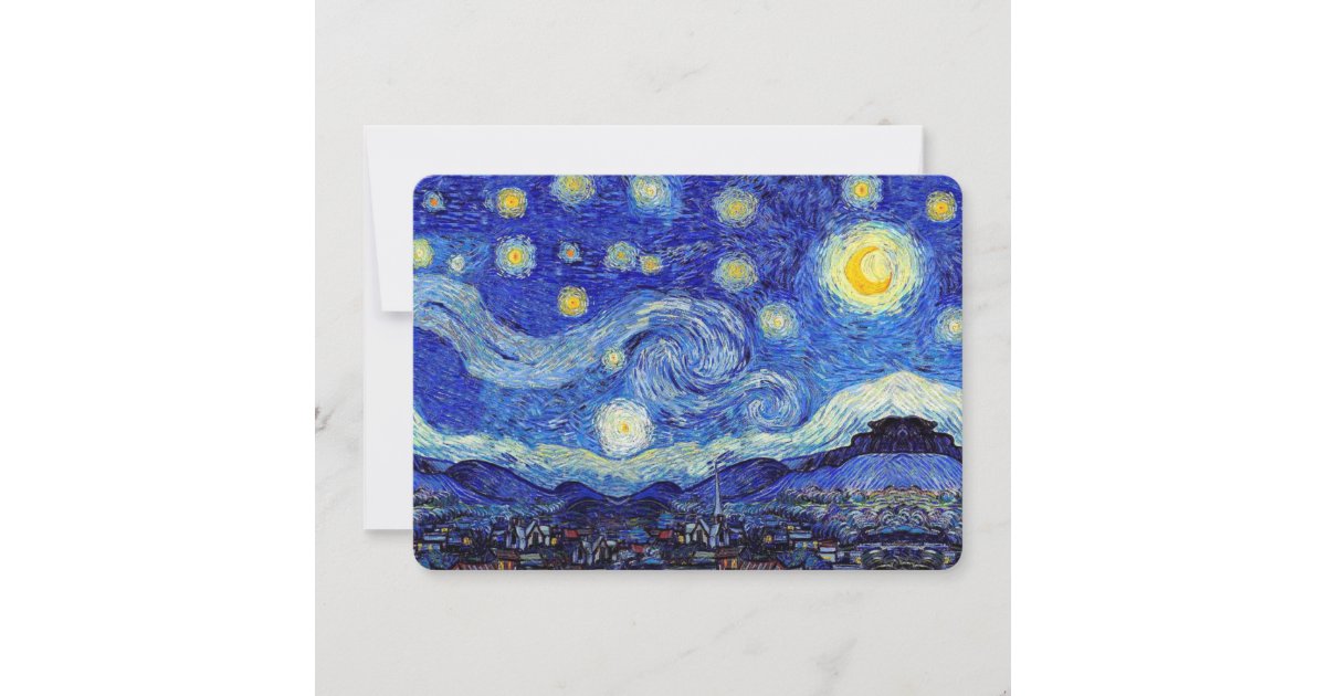Starry Night Invitation | Zazzle