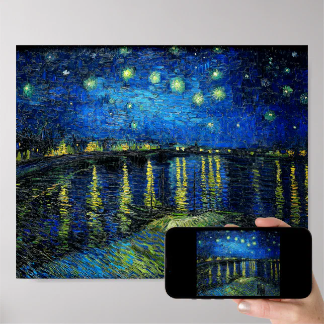 Starry Night Over the Rhone by Vincent Van Gogh Poster | Zazzle