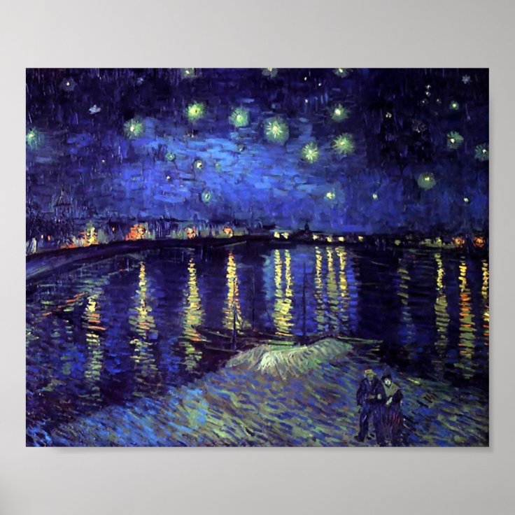 Starry Night Over the Rhone Poster | Zazzle