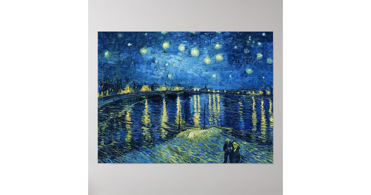 Starry Night over the Rhone Vincent van Gogh Poster | Zazzle