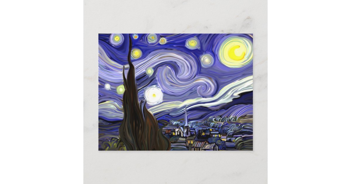 Starry Night Postcard | Zazzle