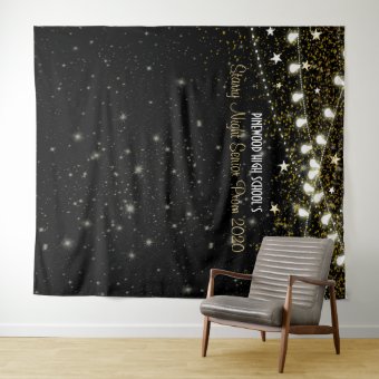 Starry Night Prom Dance Backdrop | Zazzle