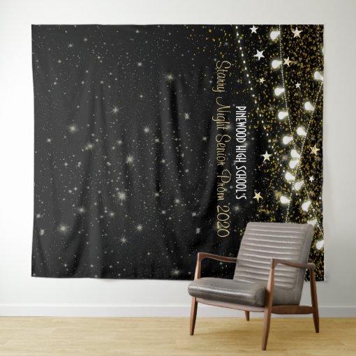 Starry Night Prom Dance Backdrop | Zazzle